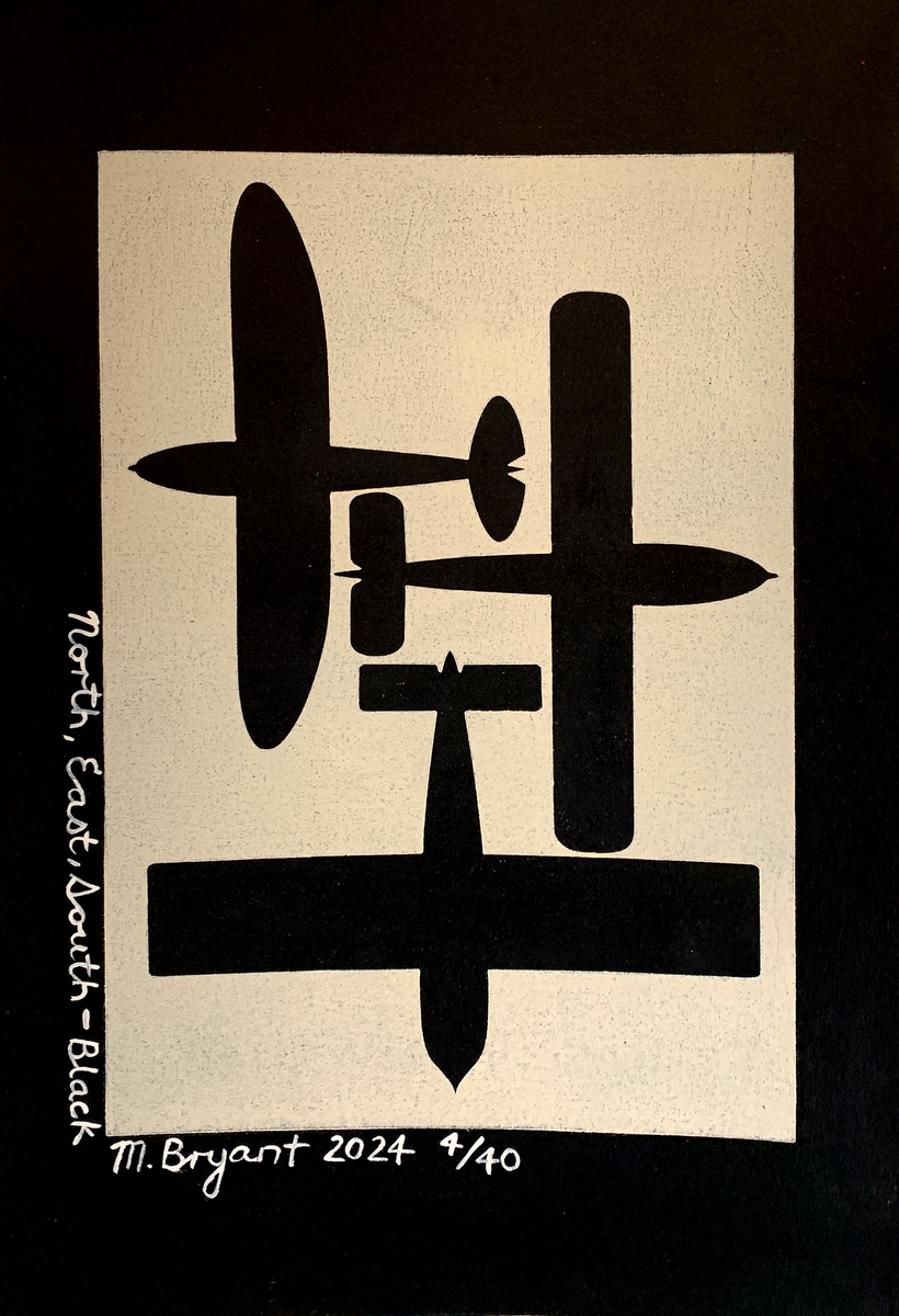 NORTH, EAST, SOUTH - BLACK – Muse Art Gallery