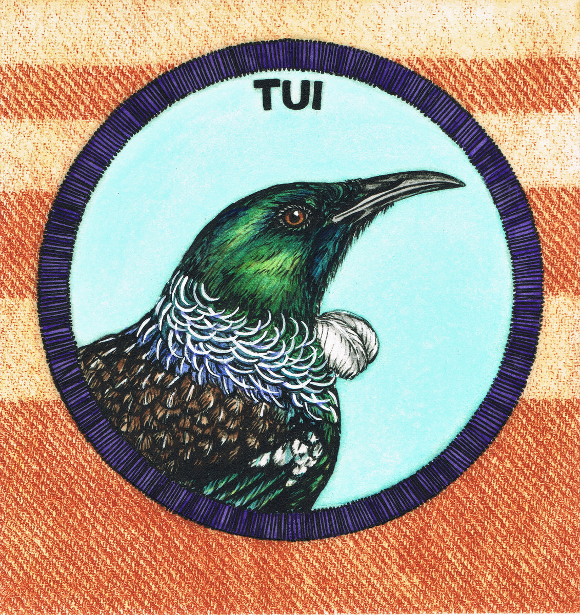 NZ NATIVE BIRD SOUVENIR BADGE - TUI – Muse Art Gallery
